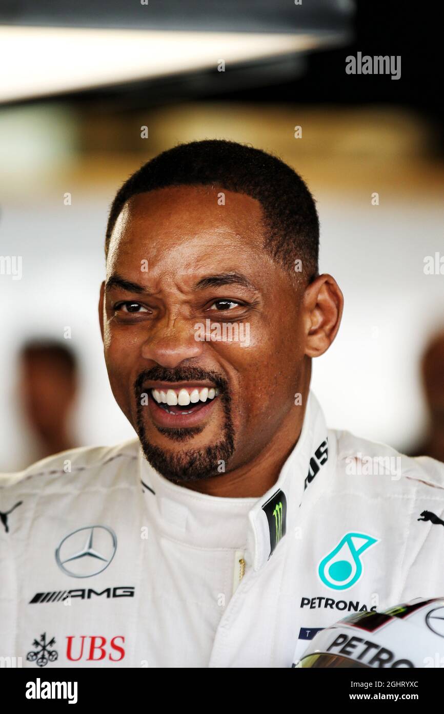 Will Smith (USA) Actor with the Mercedes AMG F1 team. 25.11.2018 ...