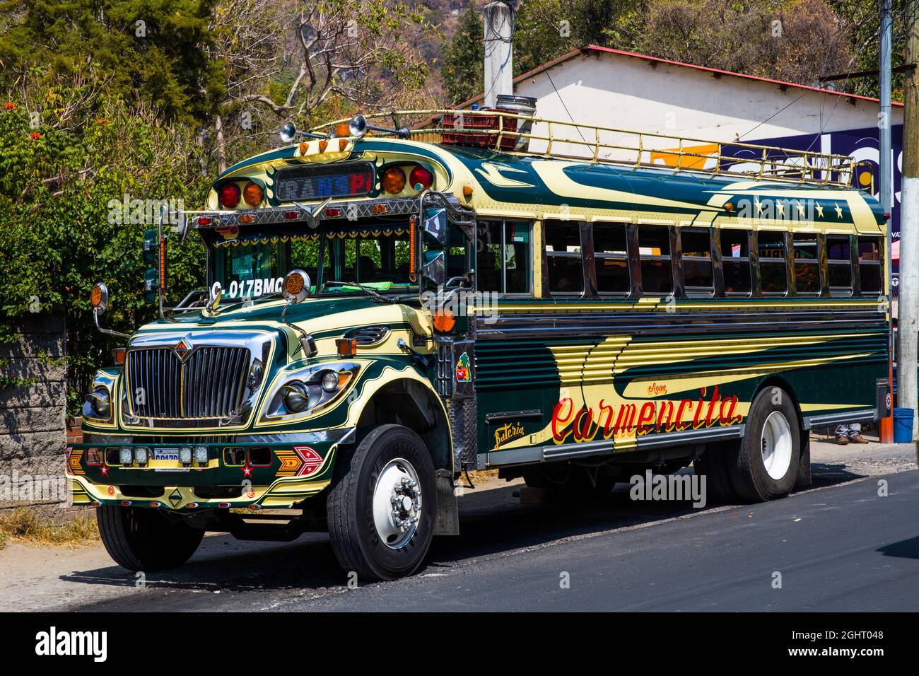 Traditional bus, Guatemala Stock Photo - Alamy