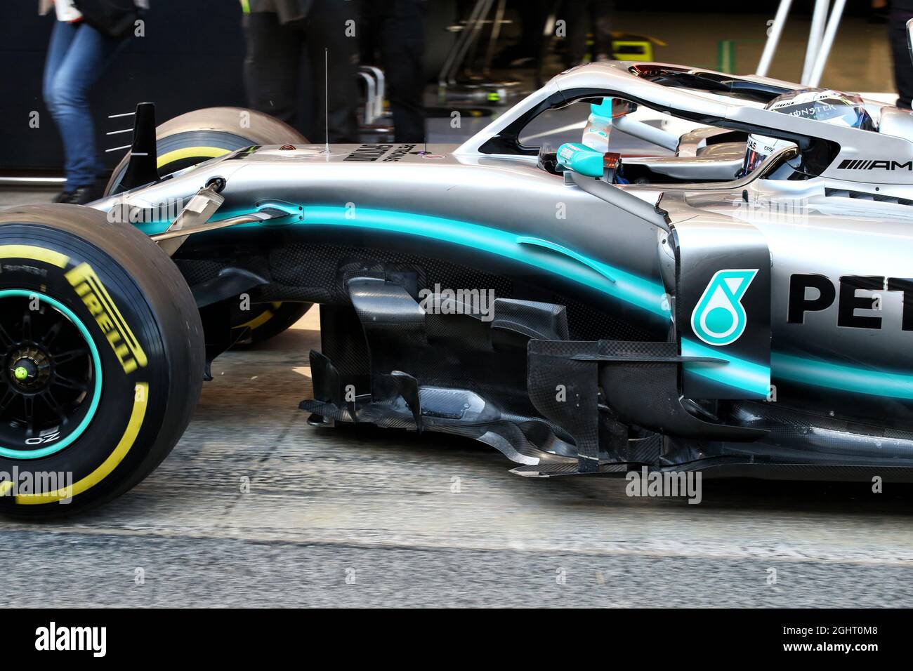 Mercedes amg f1 w10 sidepod detail hi-res stock photography and images ...