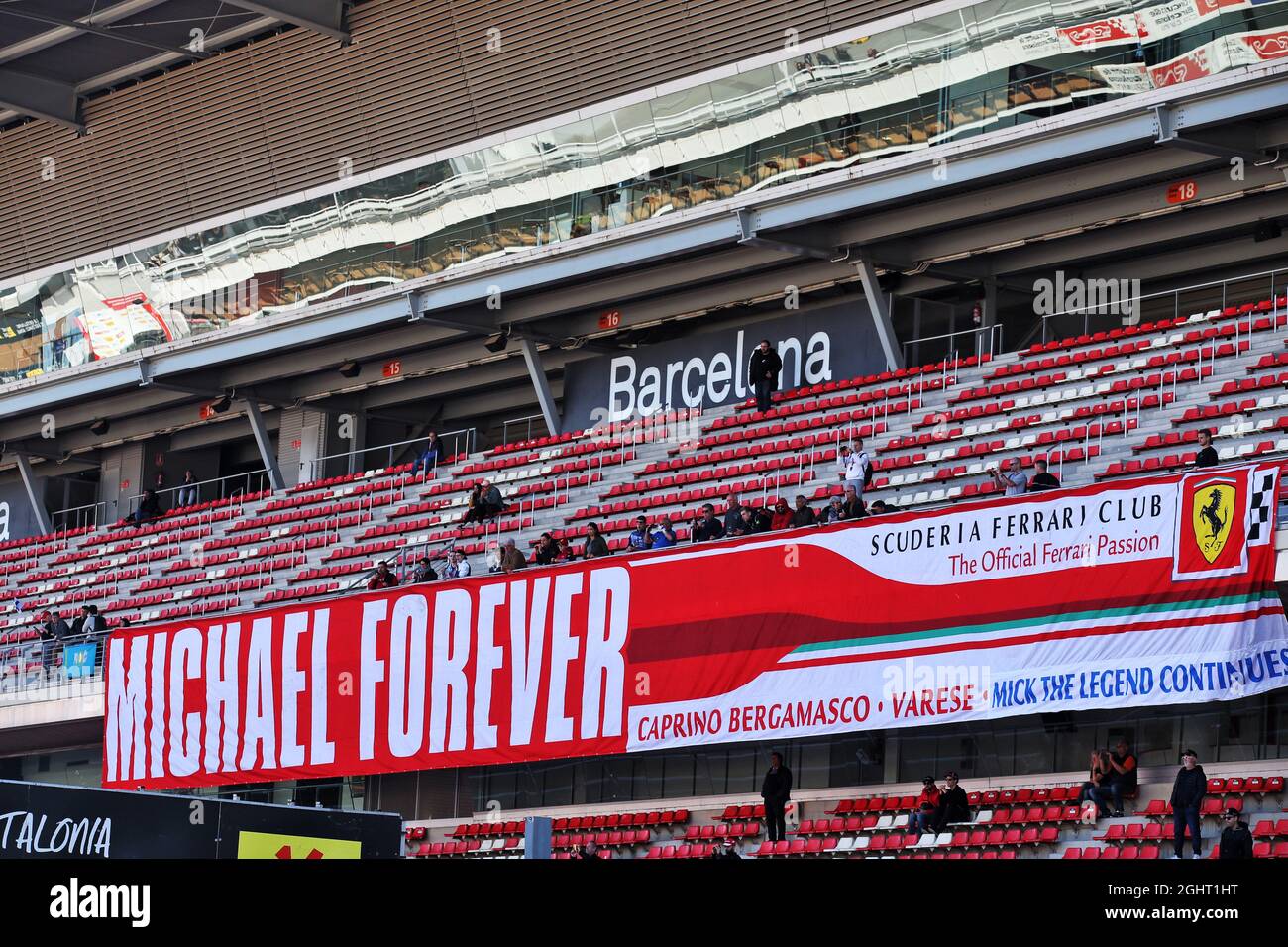 Ferrari fans banners in grandstand hi-res stock photography and images ...