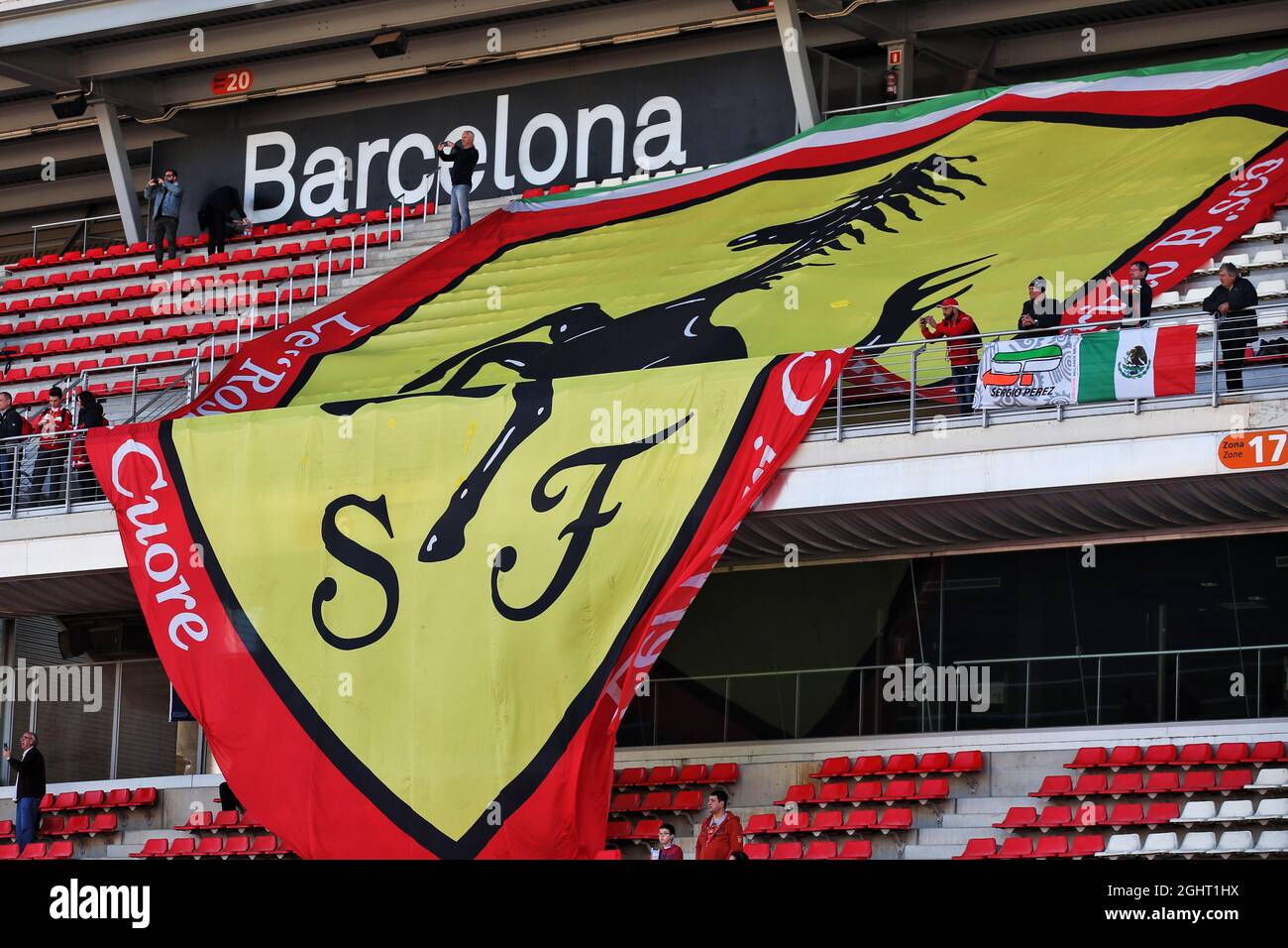 Ferrari fans in grandstand hi-res stock photography and images - Alamy