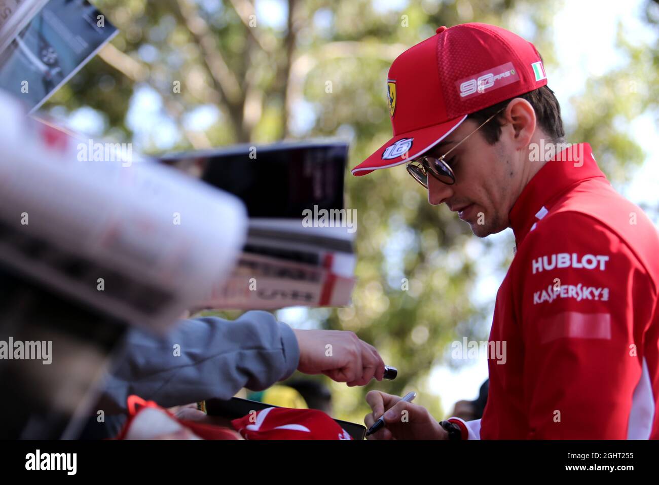 Charles Leclerc (MON) Ferrari signs autographs for the fans. 14.03.2019 ...