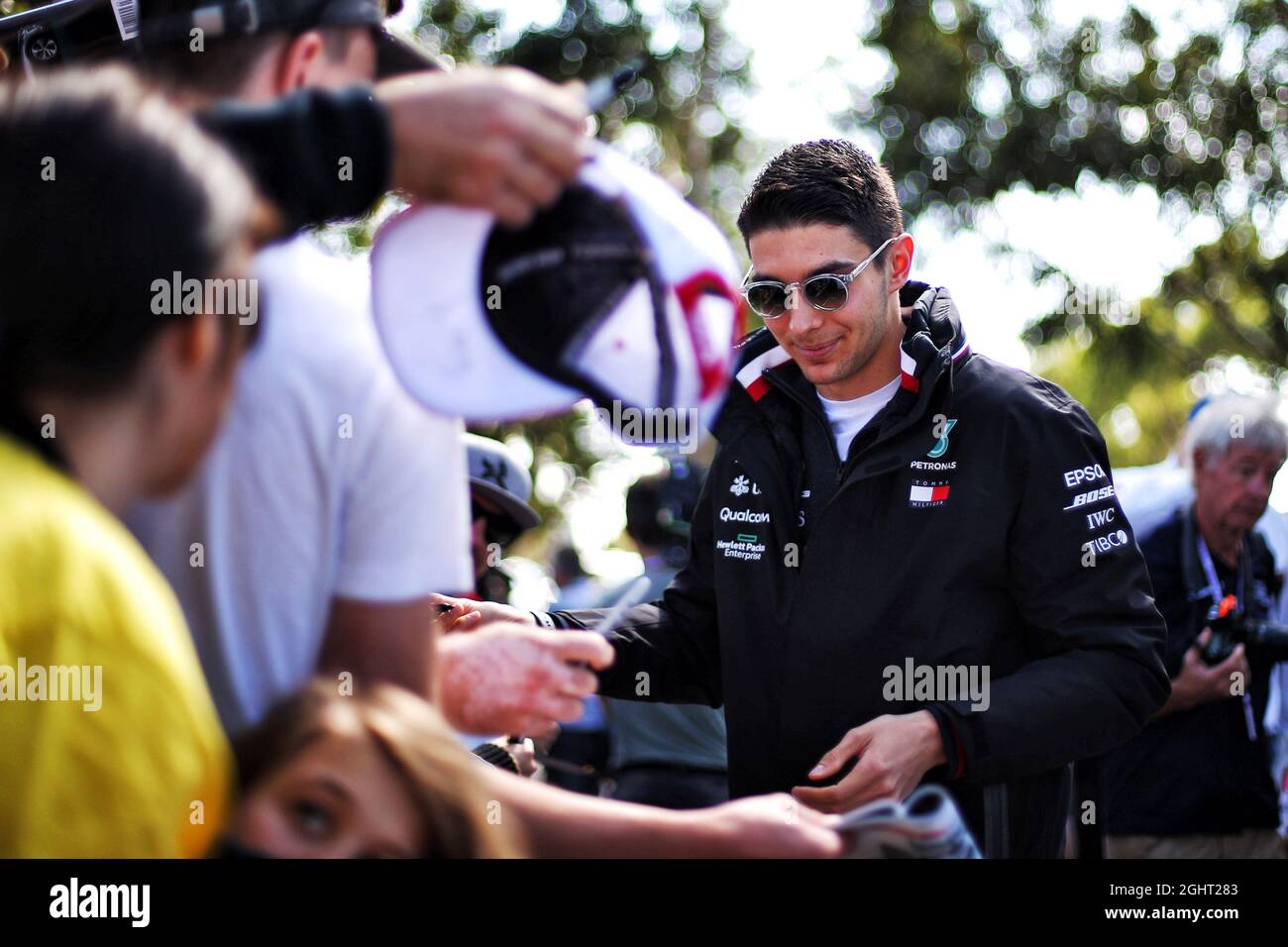 Mercedes amg f1 reserve driver fans hi-res stock photography and images ...