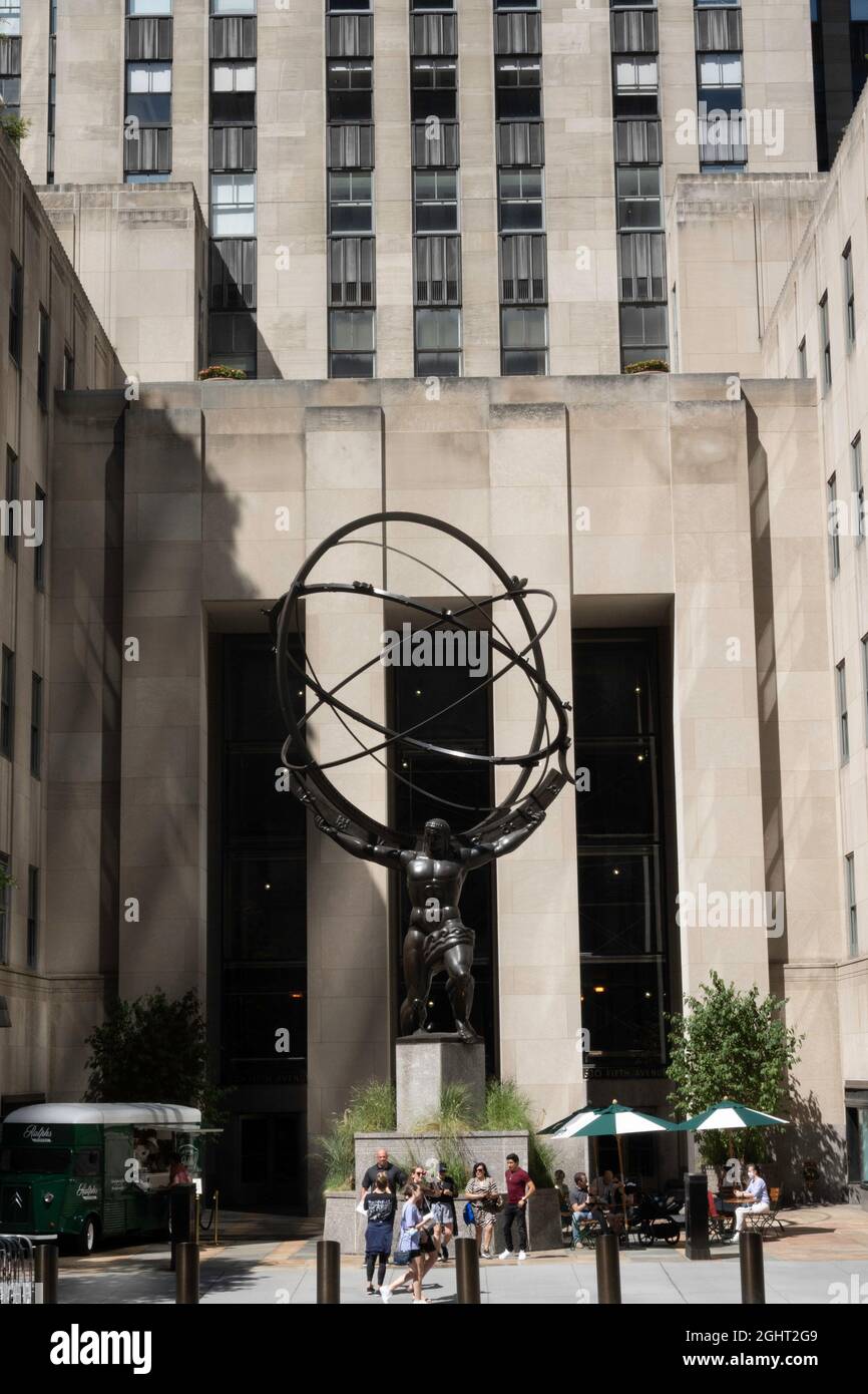 Atlas Holding the Heavens (celestial vault) Statue (armillary sphere ...
