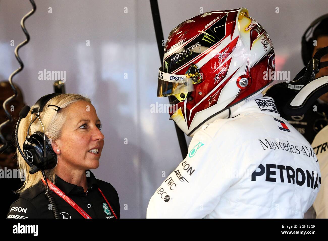 Mercedes amg f1 angela cullen hi-res stock photography and images - Alamy