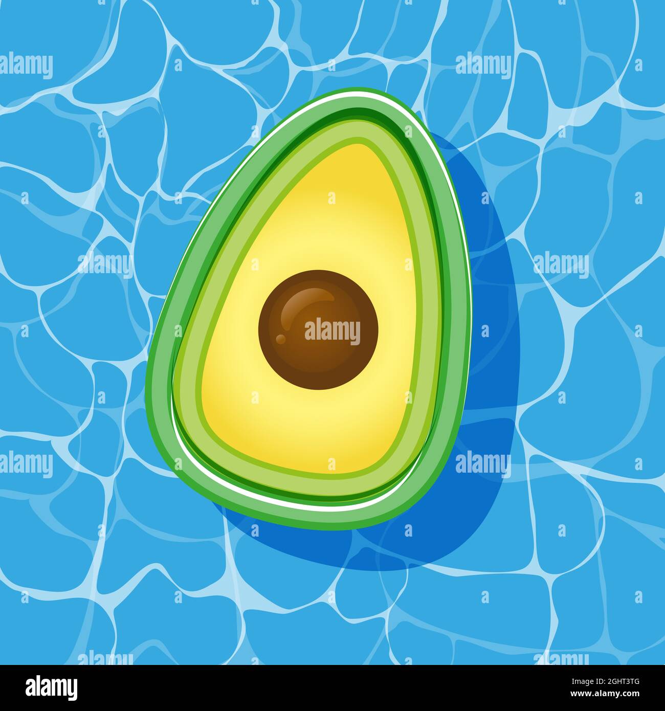 Top view water texture Stock Vector Images - Alamy