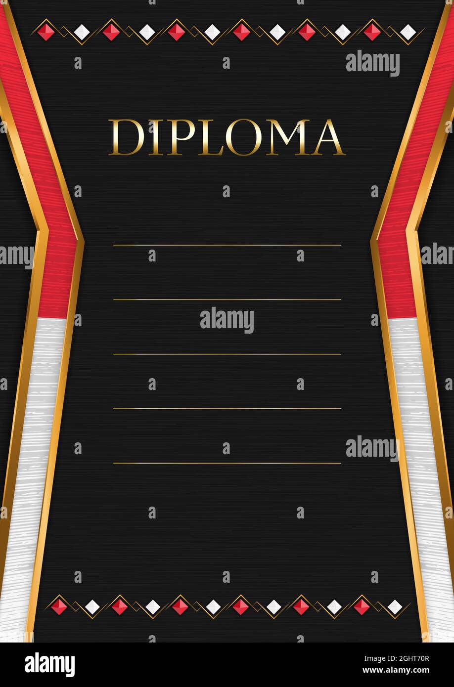 Vertical frame and border on black metal background, with colors of ...