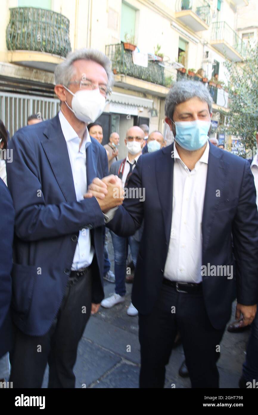 Naples, Italy. 06th Sep, 2021. Electoral tour of Giuseppe Conte in ...