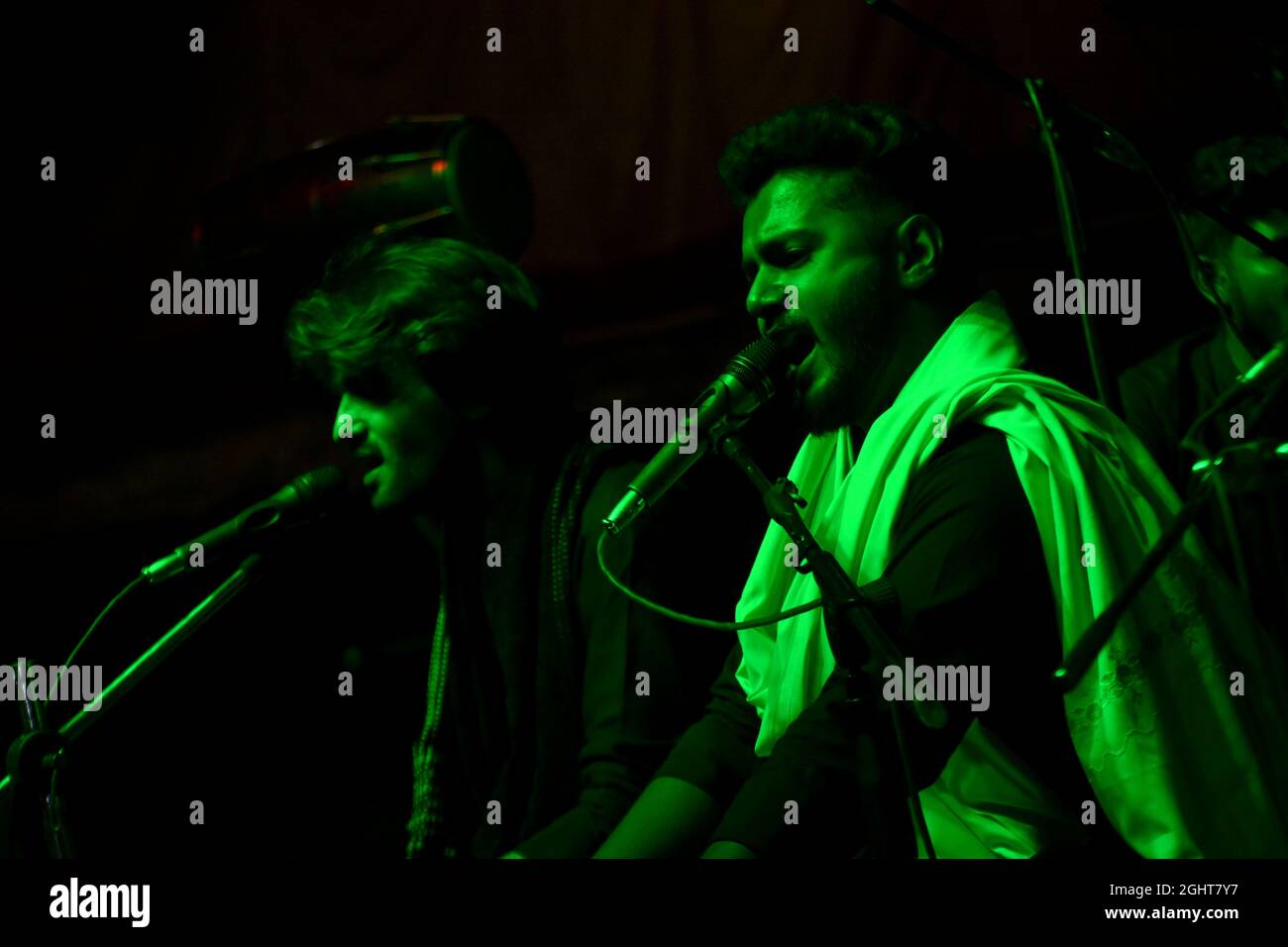 QUETTA-PAKISTAN. September 06-2021. singers performing Sofi song during ...