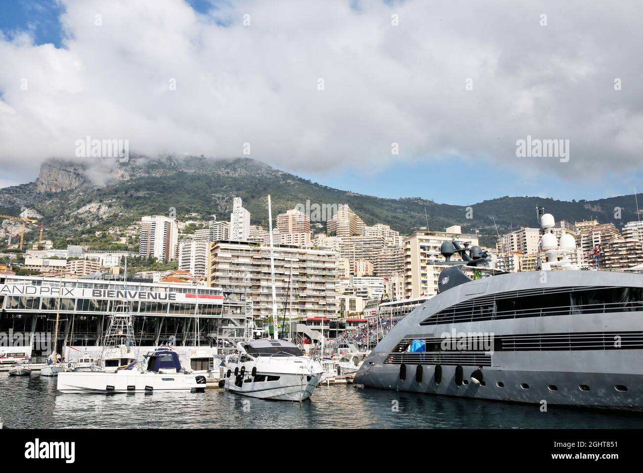 Boats in the scenic Monaco Harbour. 23.05.2019. Formula 1 World ...