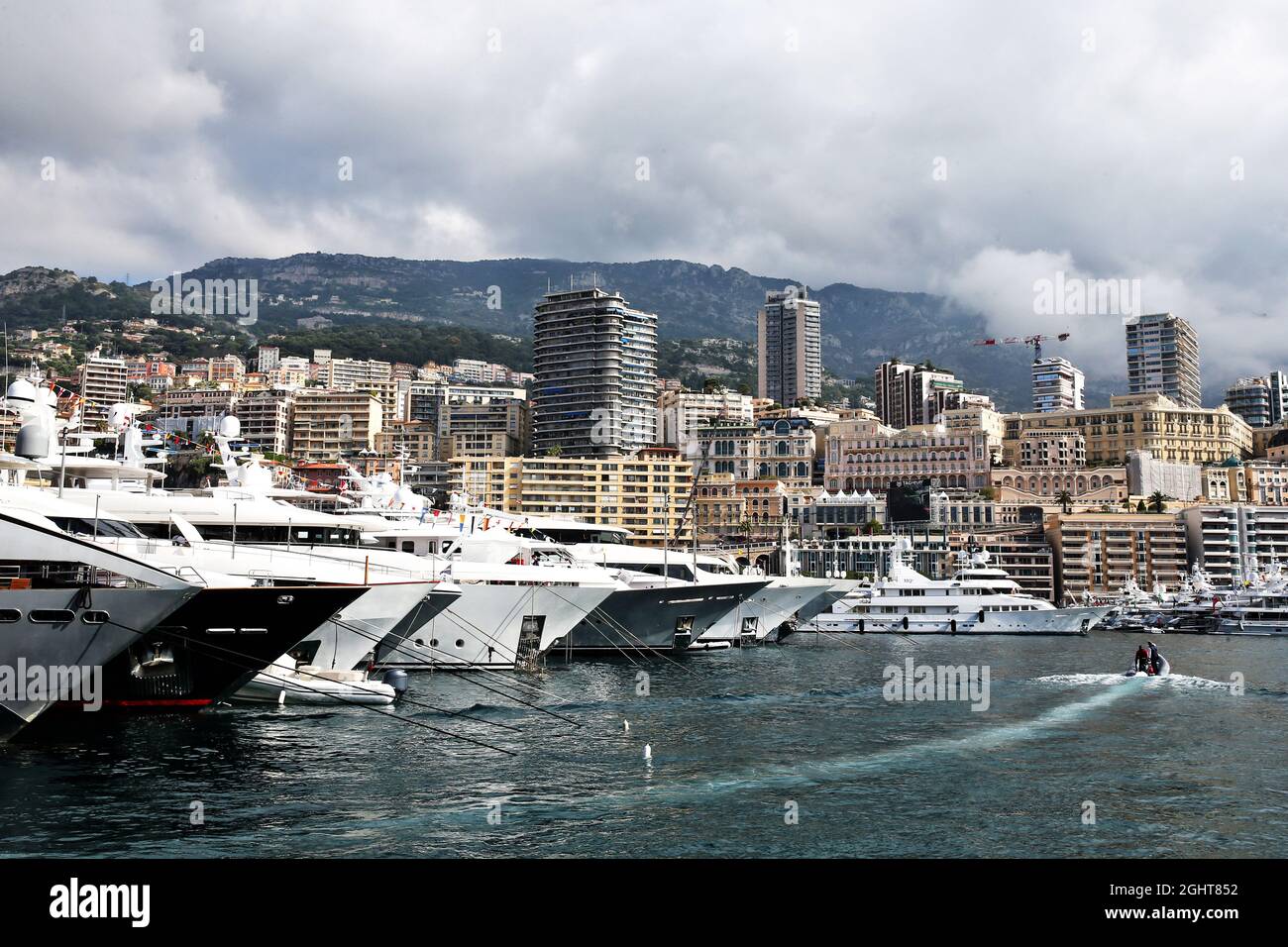 Boats in the scenic Monaco Harbour. 23.05.2019. Formula 1 World ...