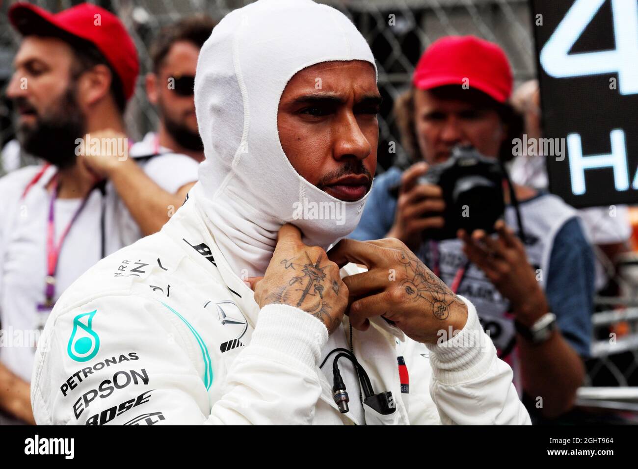Lewis hamilton grid monte carlo hi-res stock photography and images - Alamy