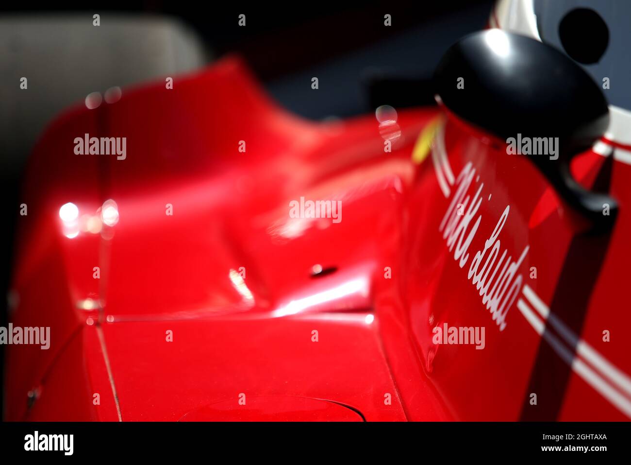 A Ferrari F1 car as part of a tribute to Niki Lauda. 27.06.2019 ...