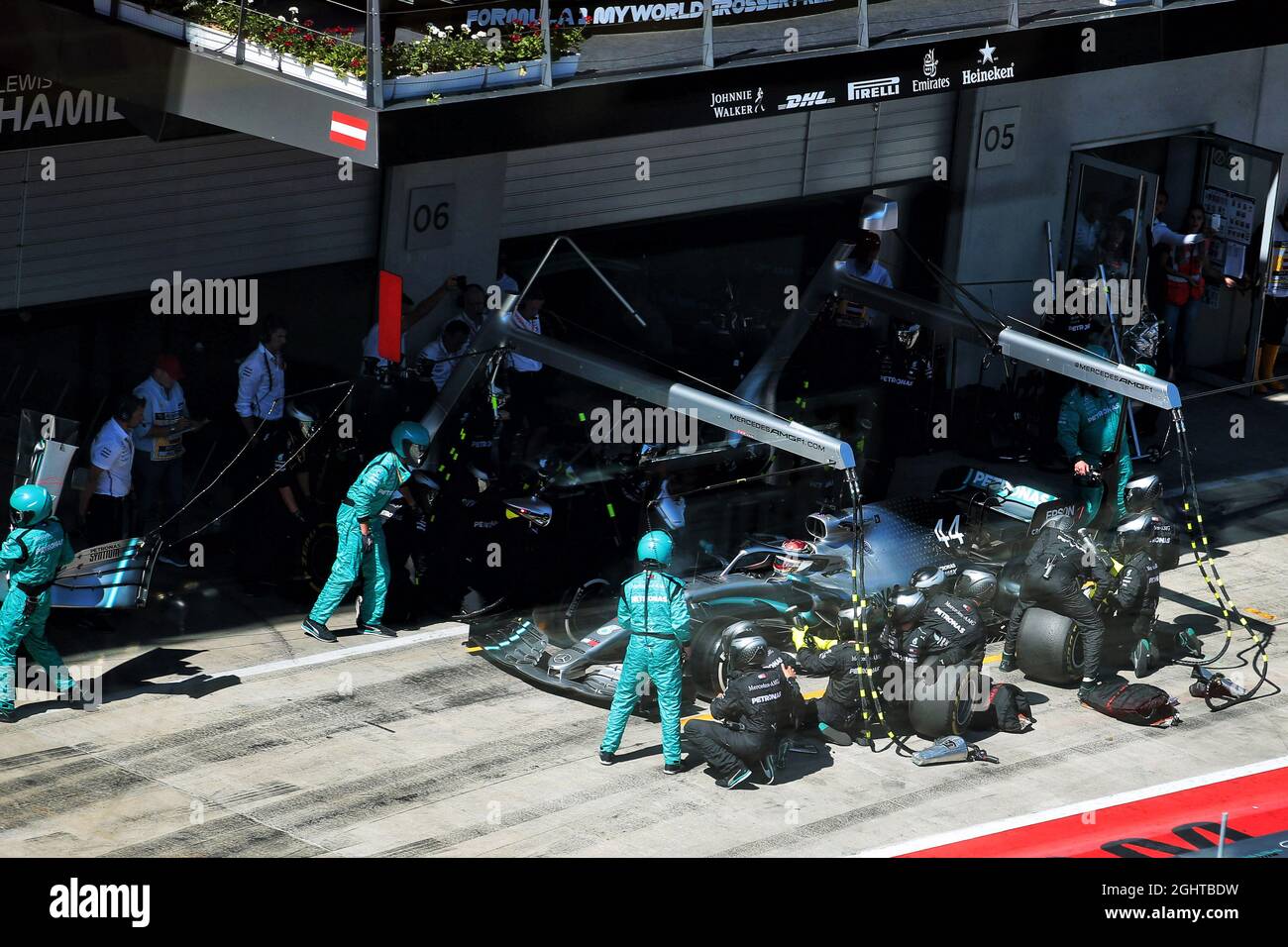 Mercedes amg f1 w10 front wing detail hi-res stock photography and ...