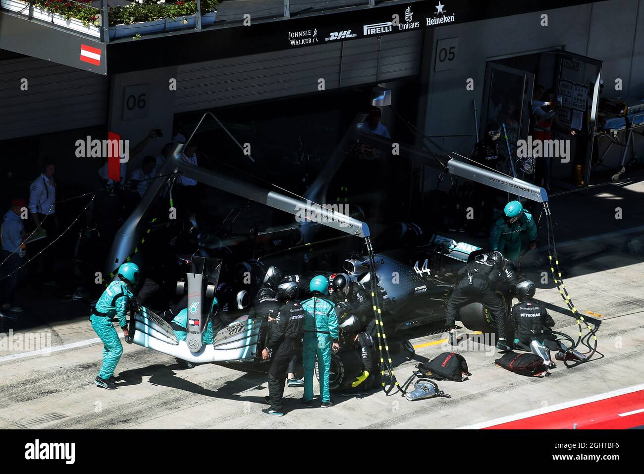 Mercedes amg f1 w10 front wing detail hi-res stock photography and ...