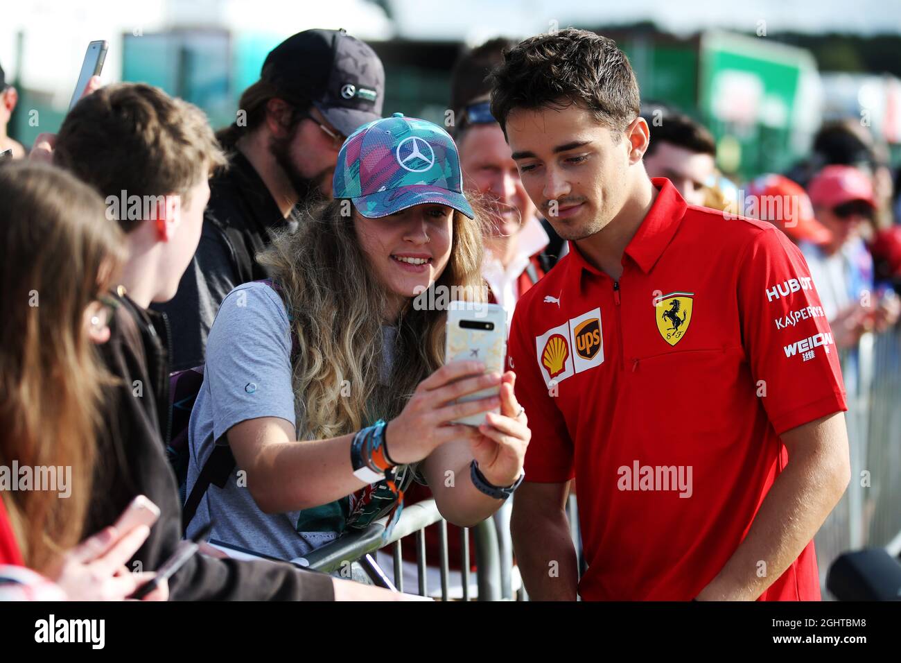 Charles Leclerc (MON) Ferrari with fans. 12.07.2019. Formula 1 World ...
