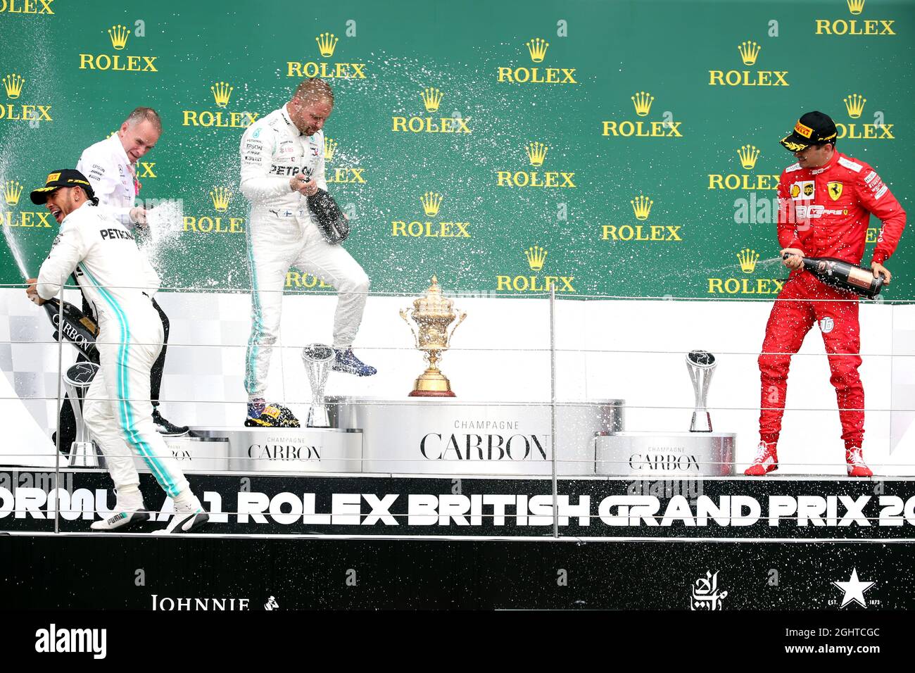 Race winner Lewis Hamilton (GBR) Mercedes AMG F1 celebrates on the ...