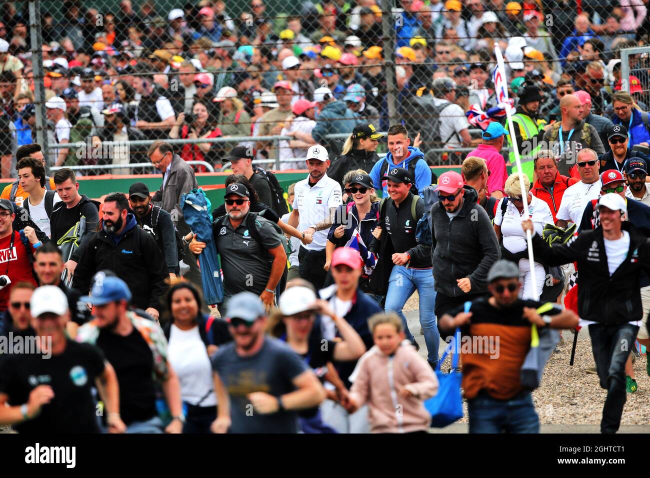 Fans invade the circuit at the end of the race. 14.07.2019. Formula 1 ...