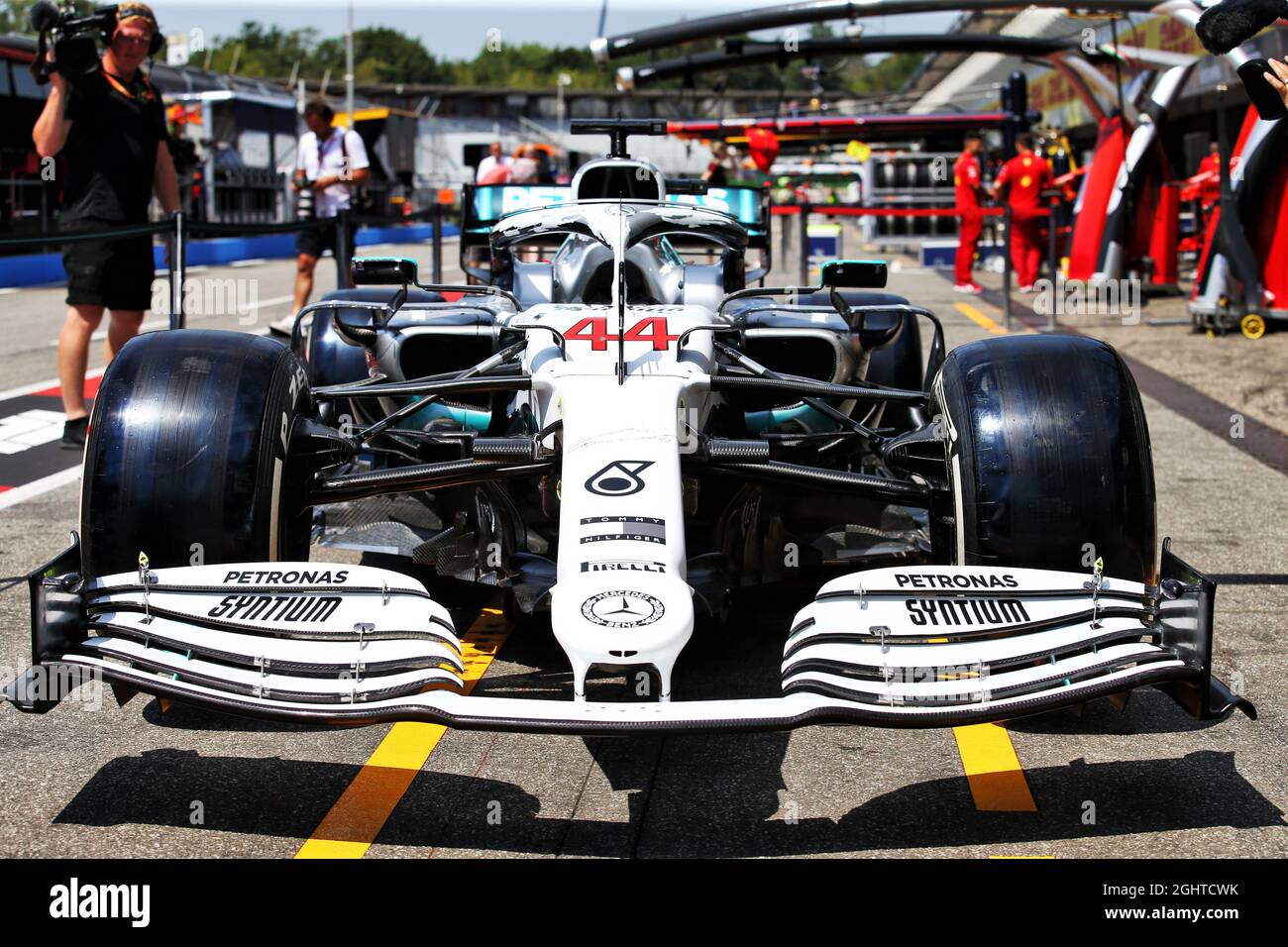 Mercedes AMG F1 W10 with special livery to celebrate 125 years of ...
