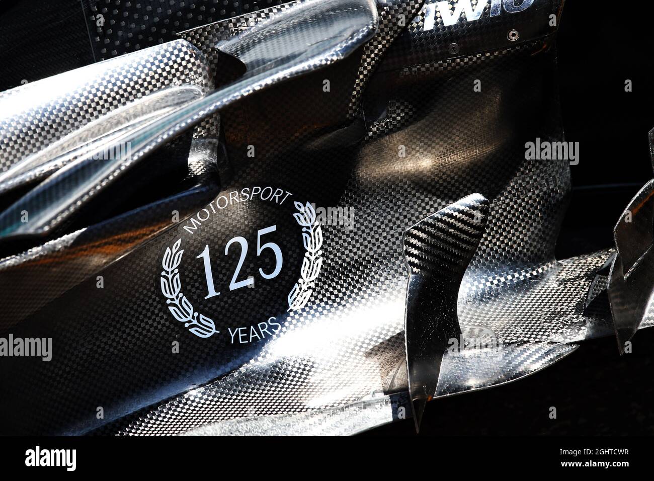 Mercedes AMG F1 W10 with special livery to celebrate 125 years of ...