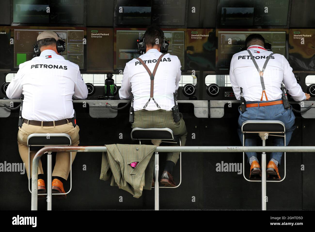 Mercedes amg f1 in vintage clothing hi-res stock photography and images ...