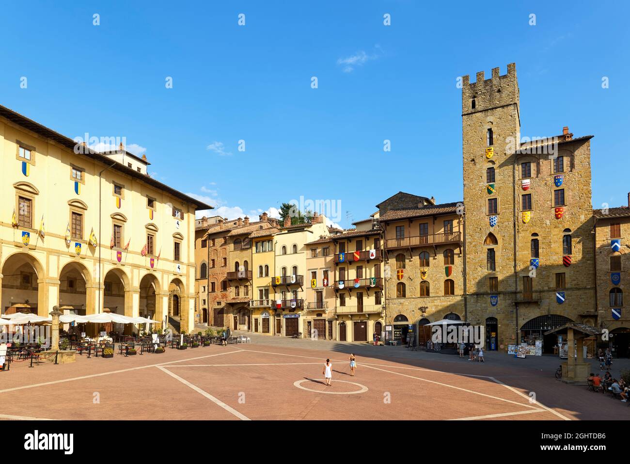 Medieval piazza grande square hi-res stock photography and images - Alamy