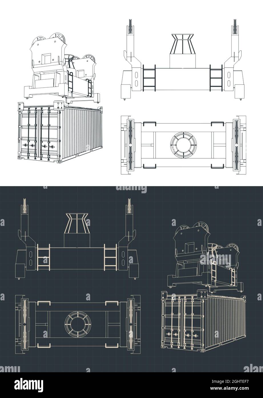 Container framework Stock Vector Images - Alamy
