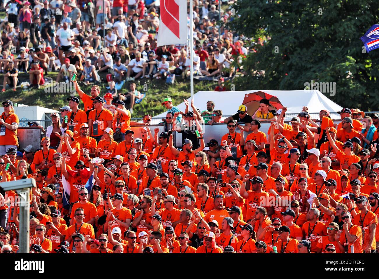 Red bull racing fans in grandstand hi-res stock photography and images ...