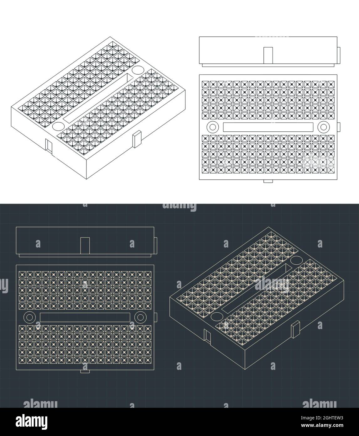 Mini breadboard Stock Vector Images - Alamy