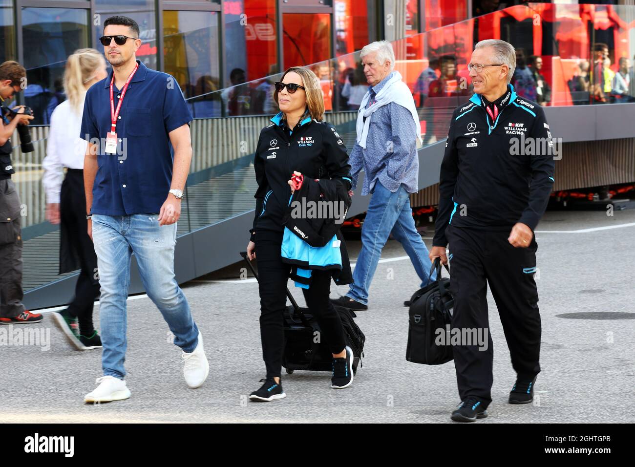 Williams racing deputy team principal her husband marc harris hi-res ...