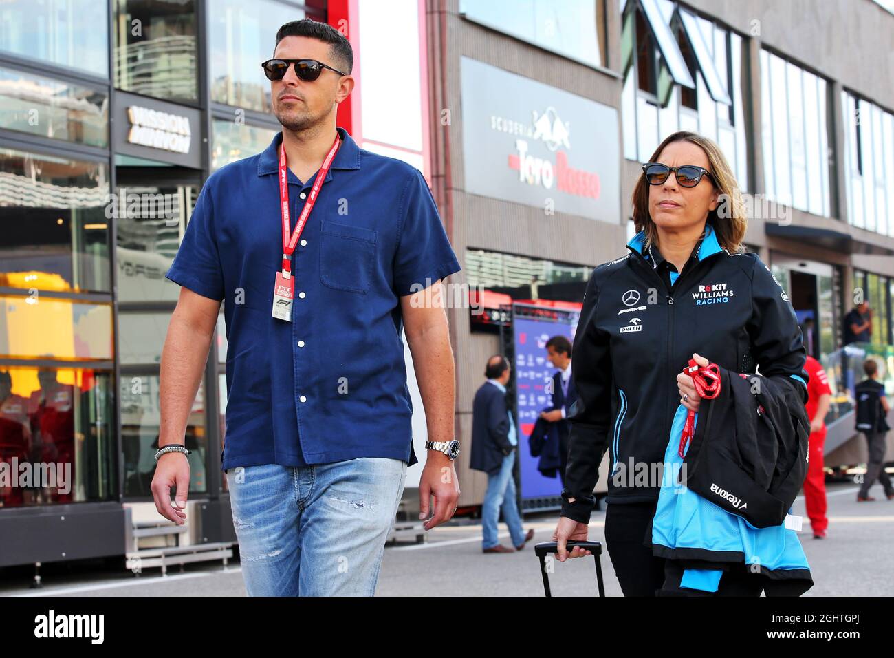 Williams deputy team principal her husband marc harris hi-res stock ...