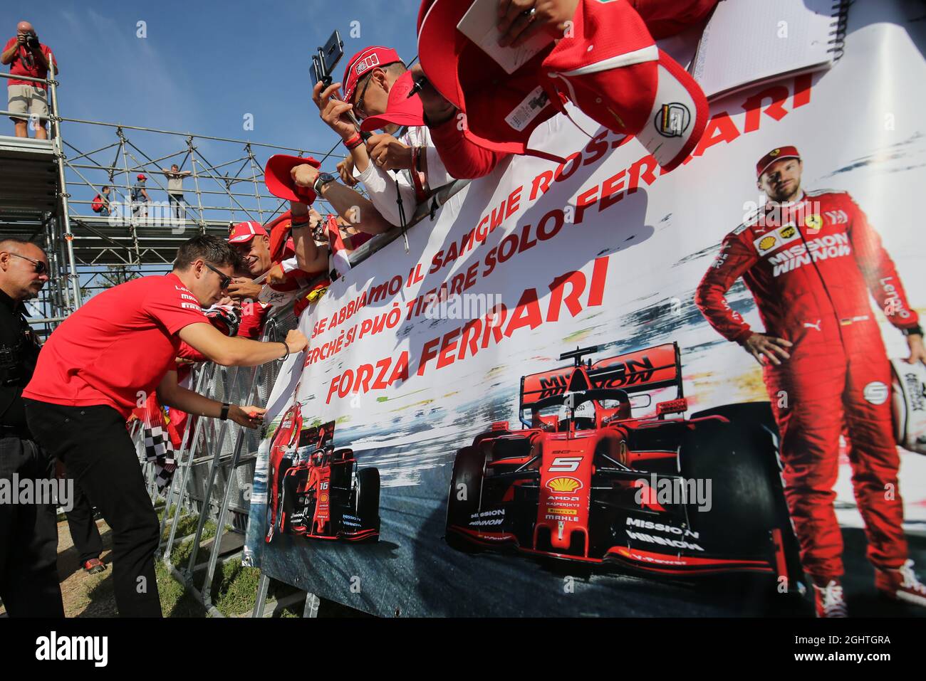 Charles Leclerc (MON) Ferrari signs autographs for the fans. 07.09.2019 ...