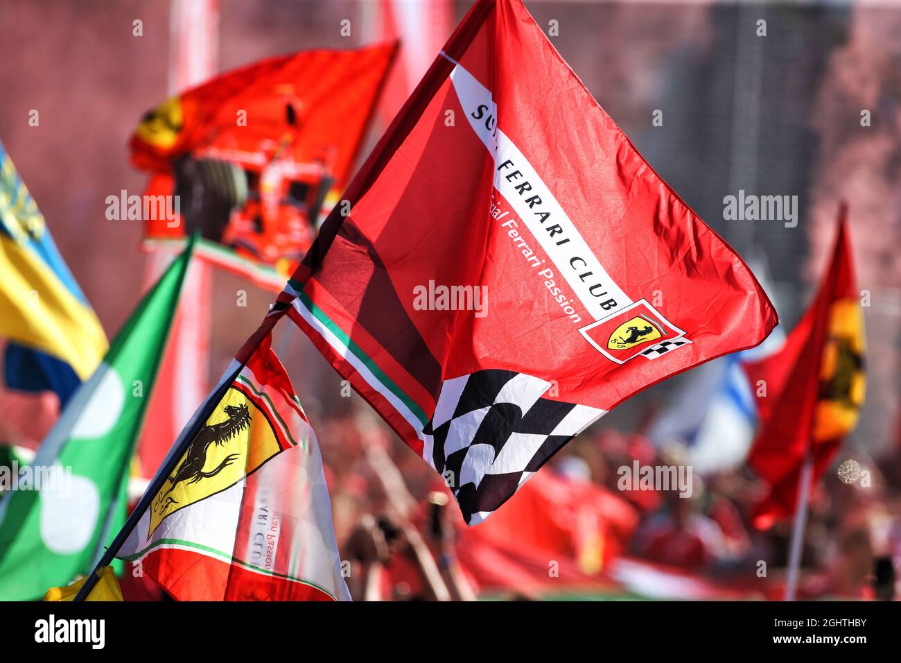 Ferrari fans celebrate at the podium. 08.09.2019. Formula 1 World ...