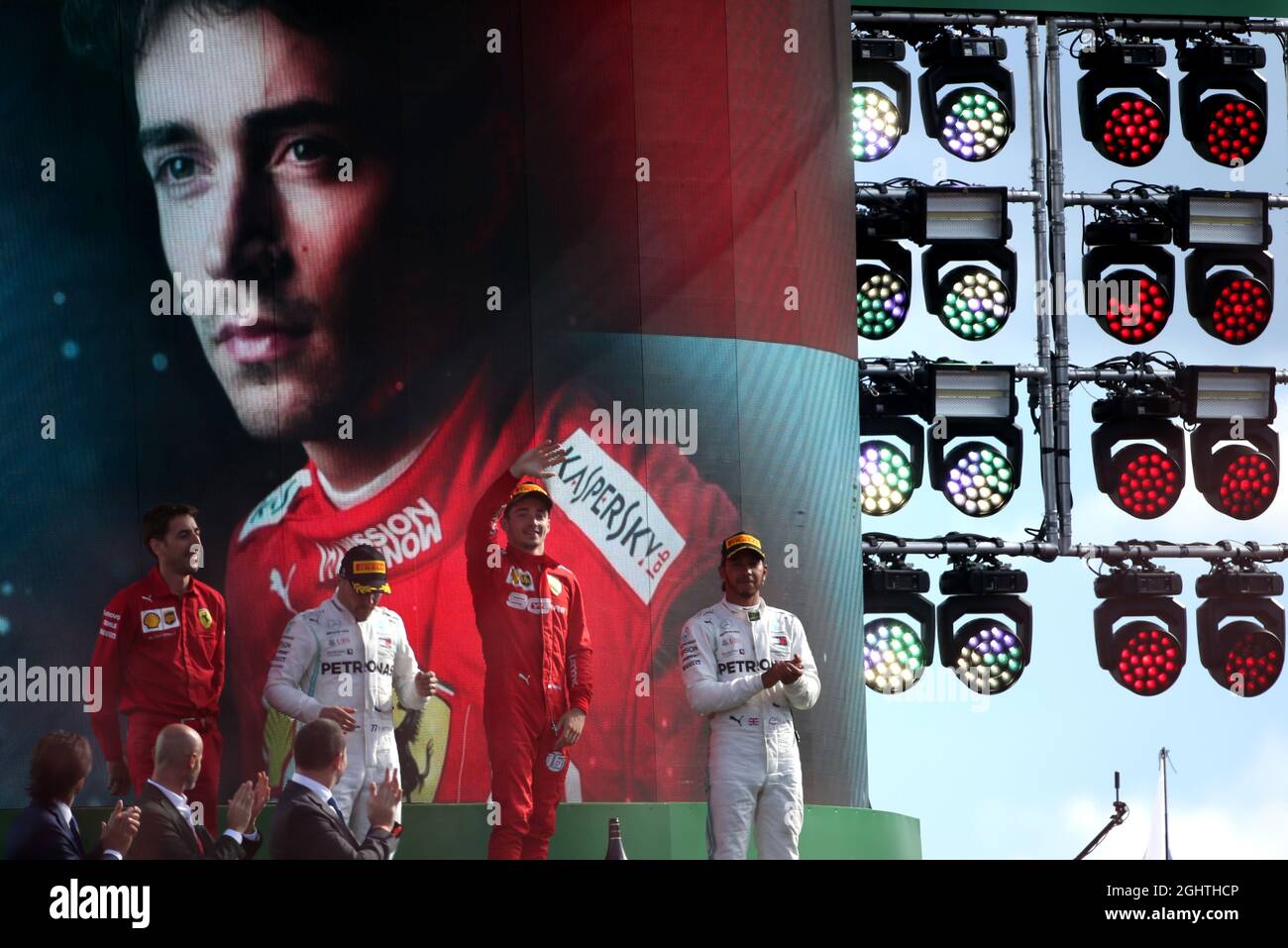 2019 italian gp f1 podium hi-res stock photography and images - Alamy