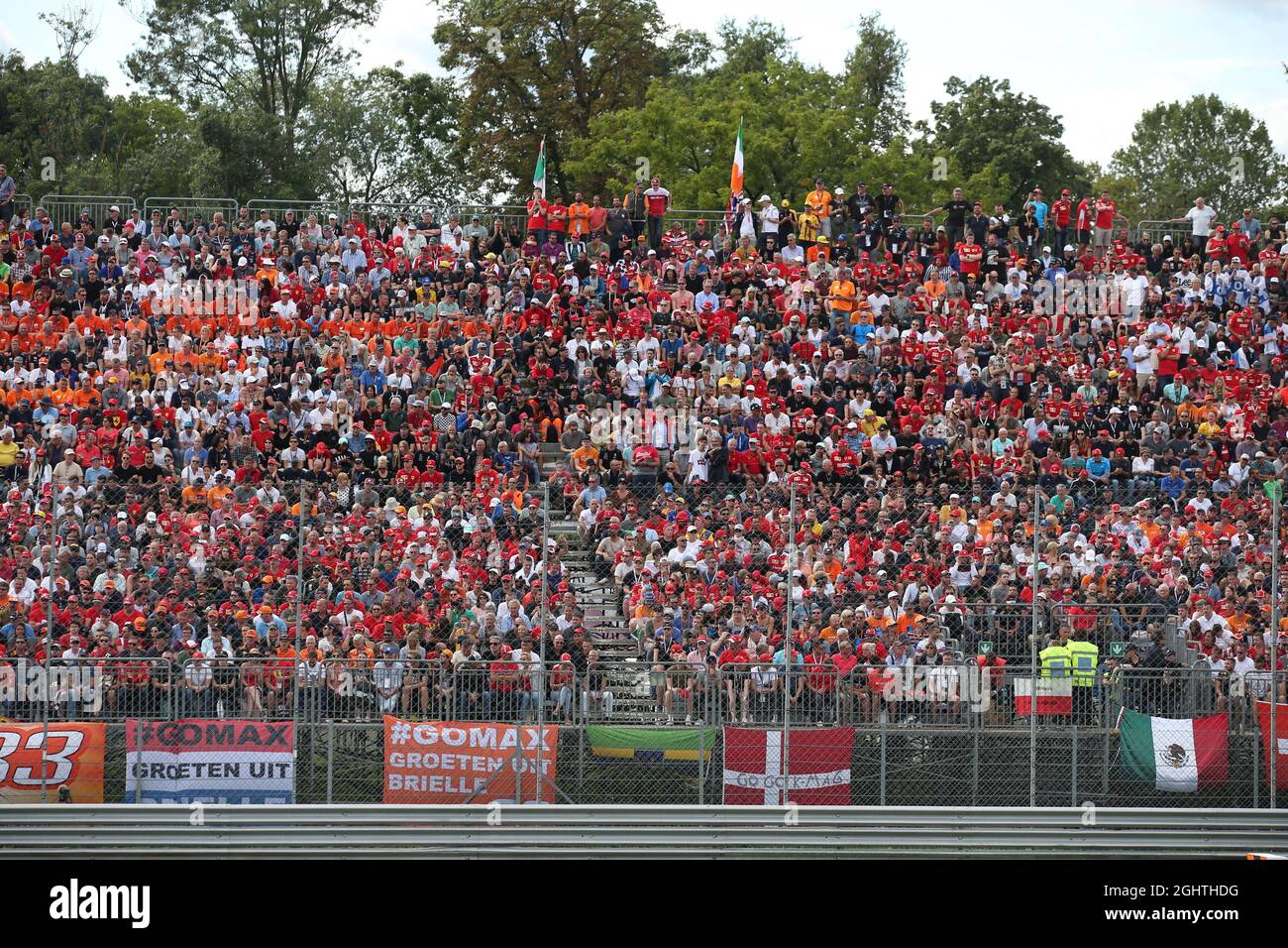 Fans in the grandstand. 08.09.2019. Formula 1 World Championship, Rd 14 ...