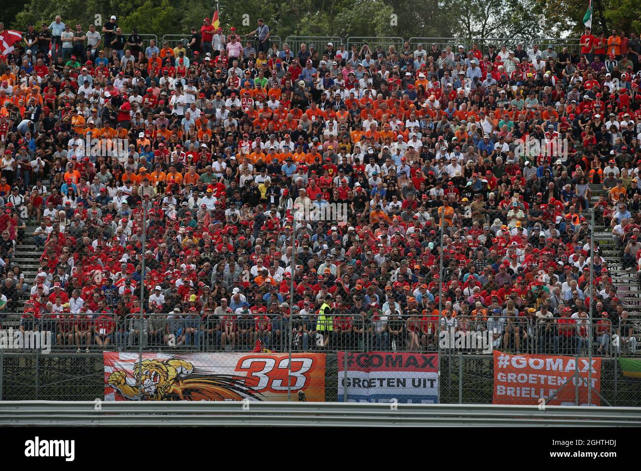 Fans in the grandstand. 08.09.2019. Formula 1 World Championship, Rd 14 ...