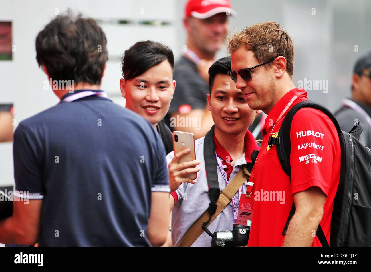 Sebastian Vettel (GER) Ferrari. 20.09.2019. Formula 1 World Championship, Rd 15, Singapore Grand ...