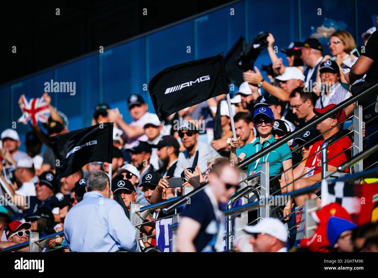 Mercedes amg f1 flags hi-res stock photography and images - Alamy