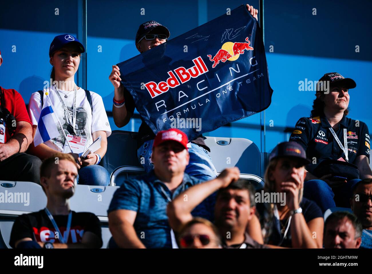 Red bull racing in grandstand hi-res stock photography and images - Alamy