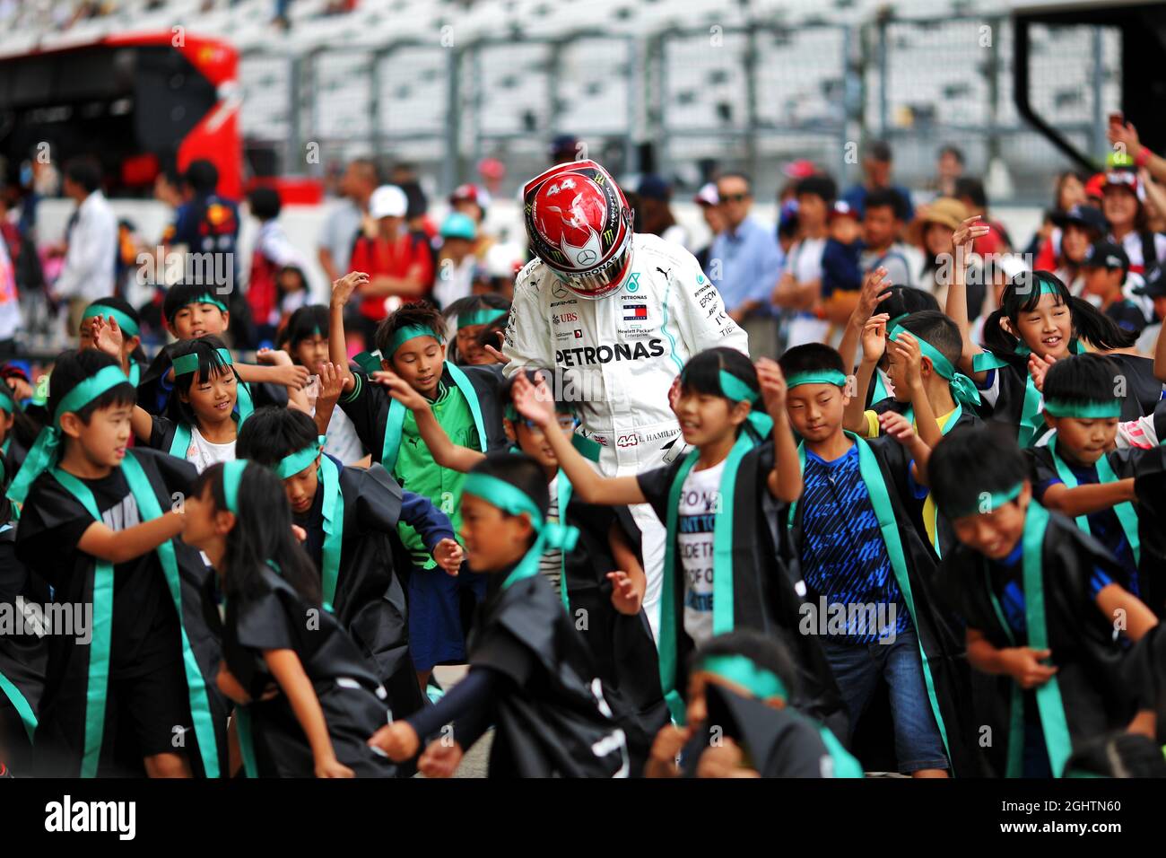 Mercedes amg f1 fans in pit lane hi-res stock photography and images ...