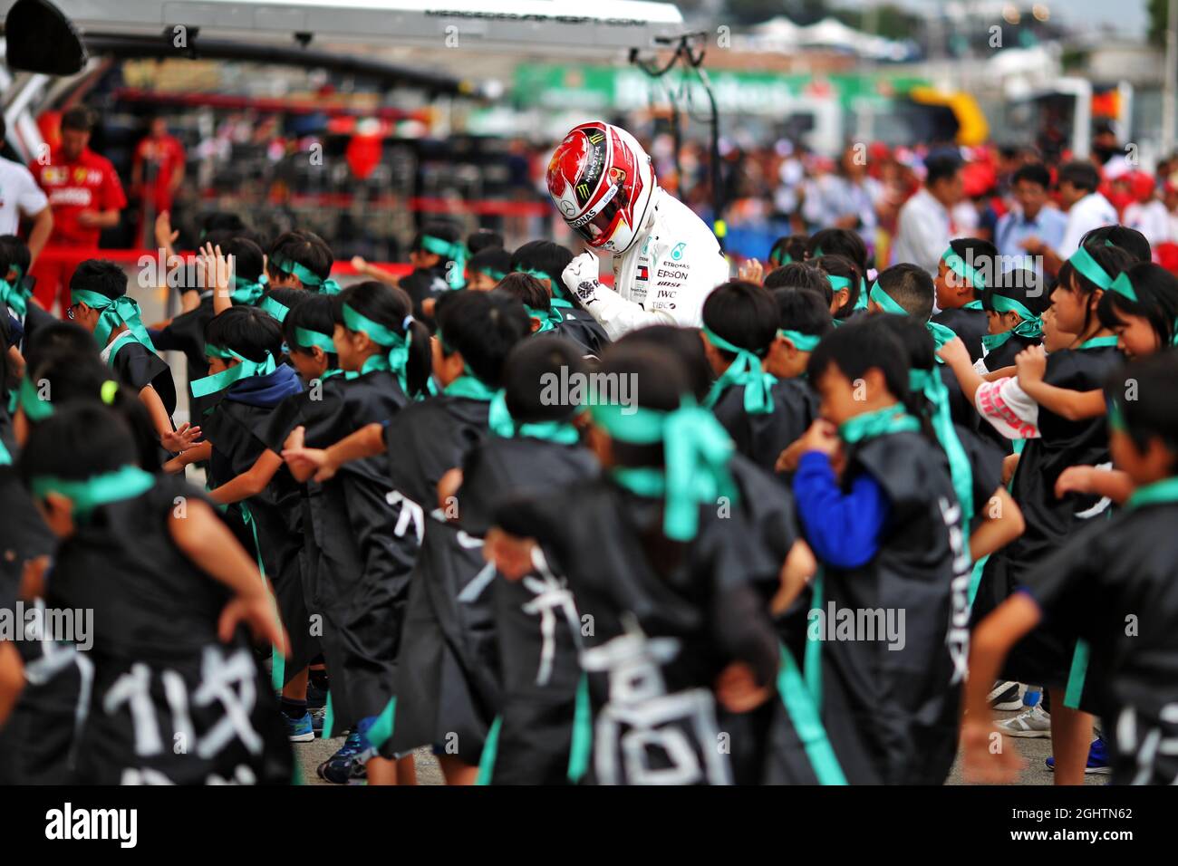 Mercedes amg f1 fans in pit lane hi-res stock photography and images ...