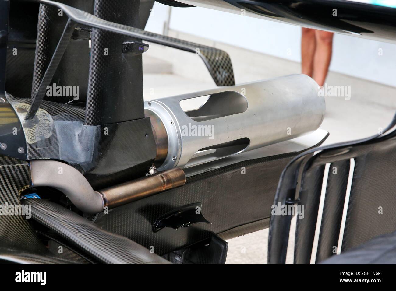 Mercedes AMG F1 W10 exhaust detail. 10.10.2019. Formula 1 World ...