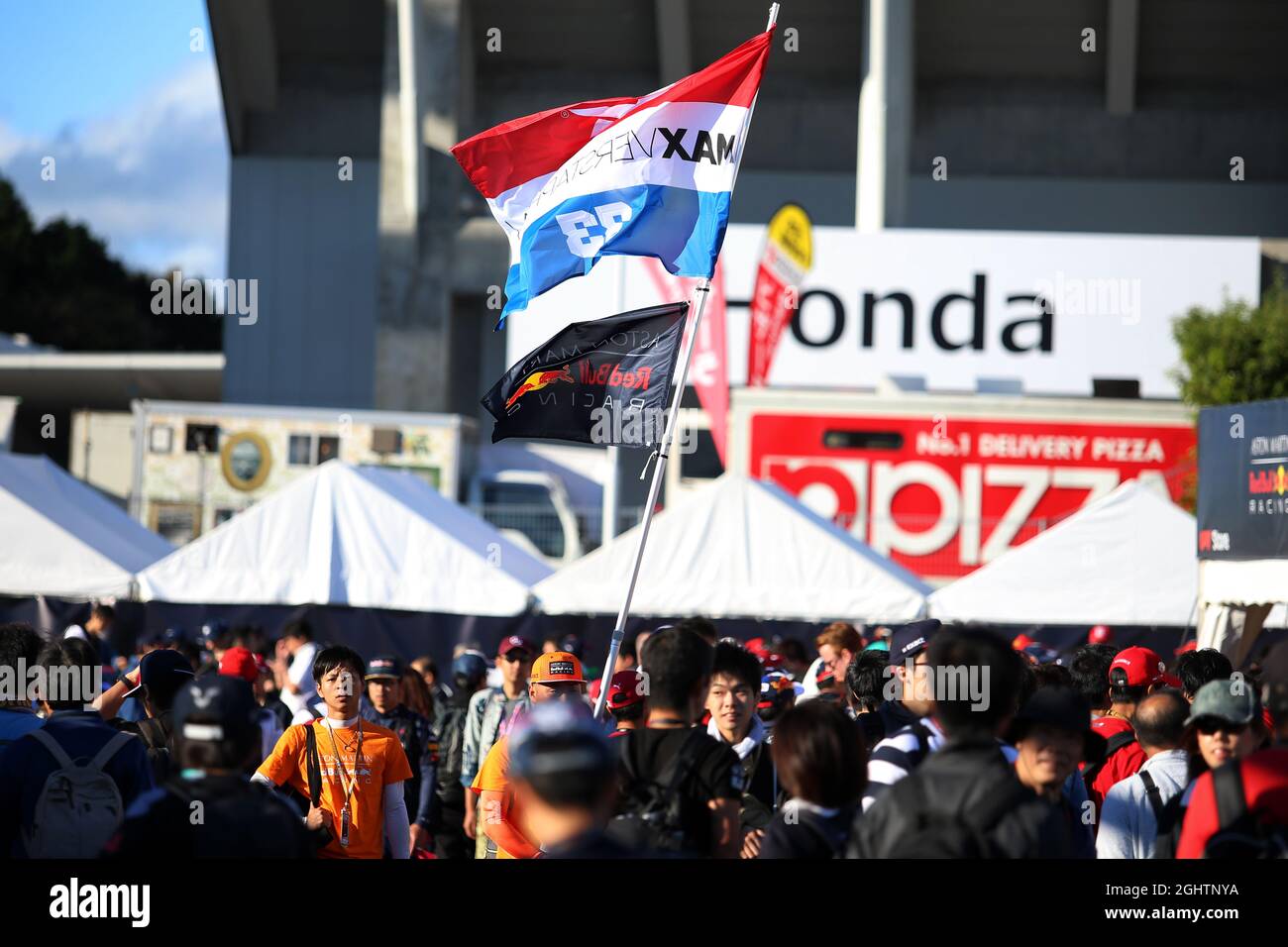 Circuit atmosphere - Fans in the Fan Zone. 13.10.2019. Formula 1 World ...