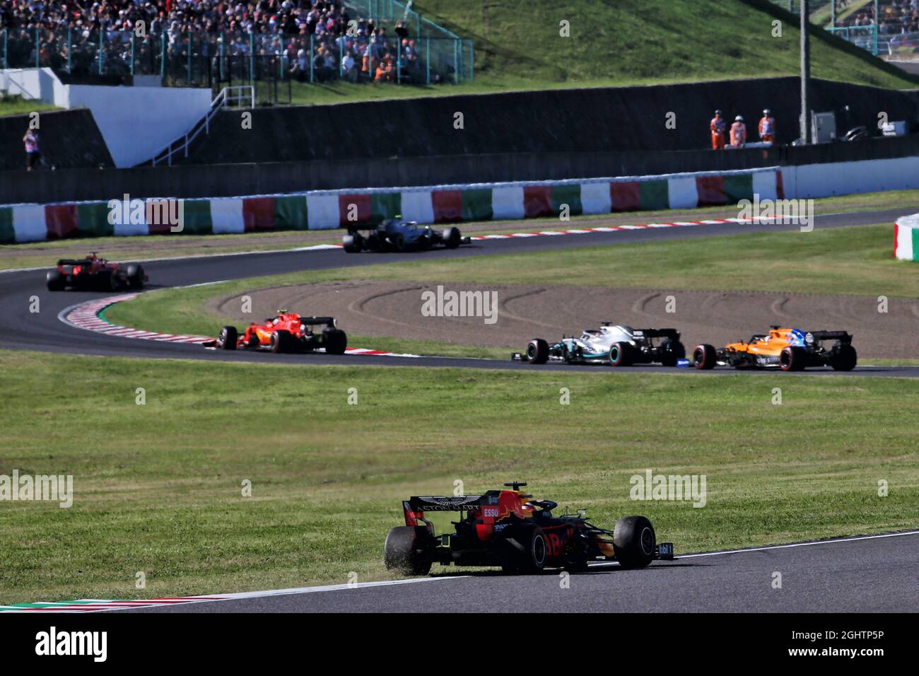 Red bull racing rb15 off circuit at start of race hi-res stock ...