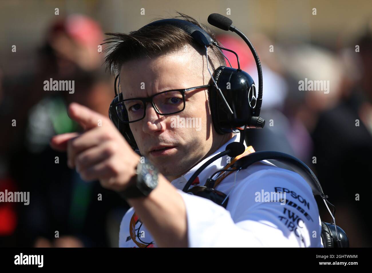 Peter Bonnington (GBR) Mercedes AMG F1 Race Engineer on the grid. 03.11 ...