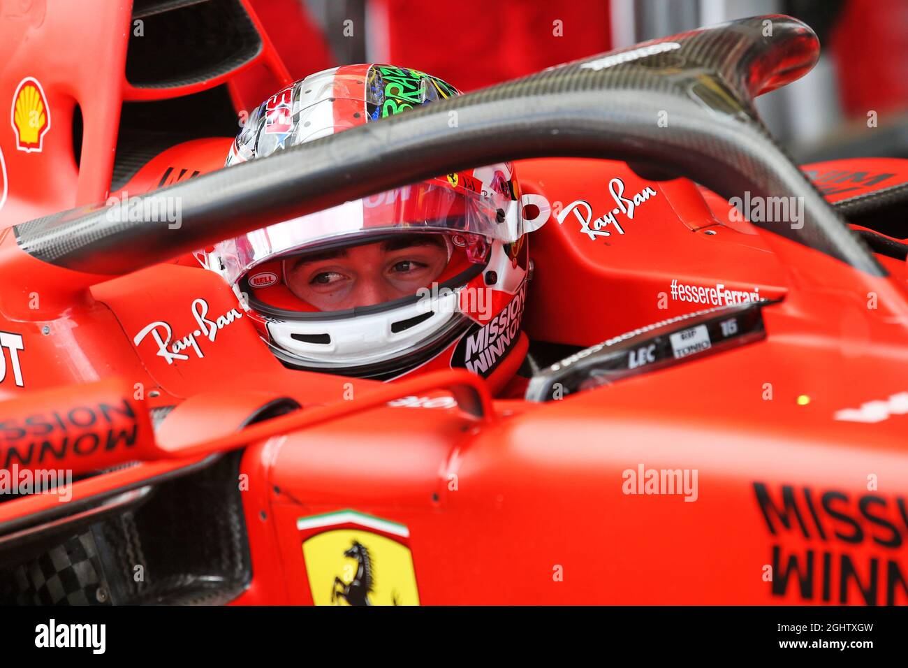 Charles Leclerc (MON) Ferrari SF90 in the pits. 16.11.2019. Formula 1 ...