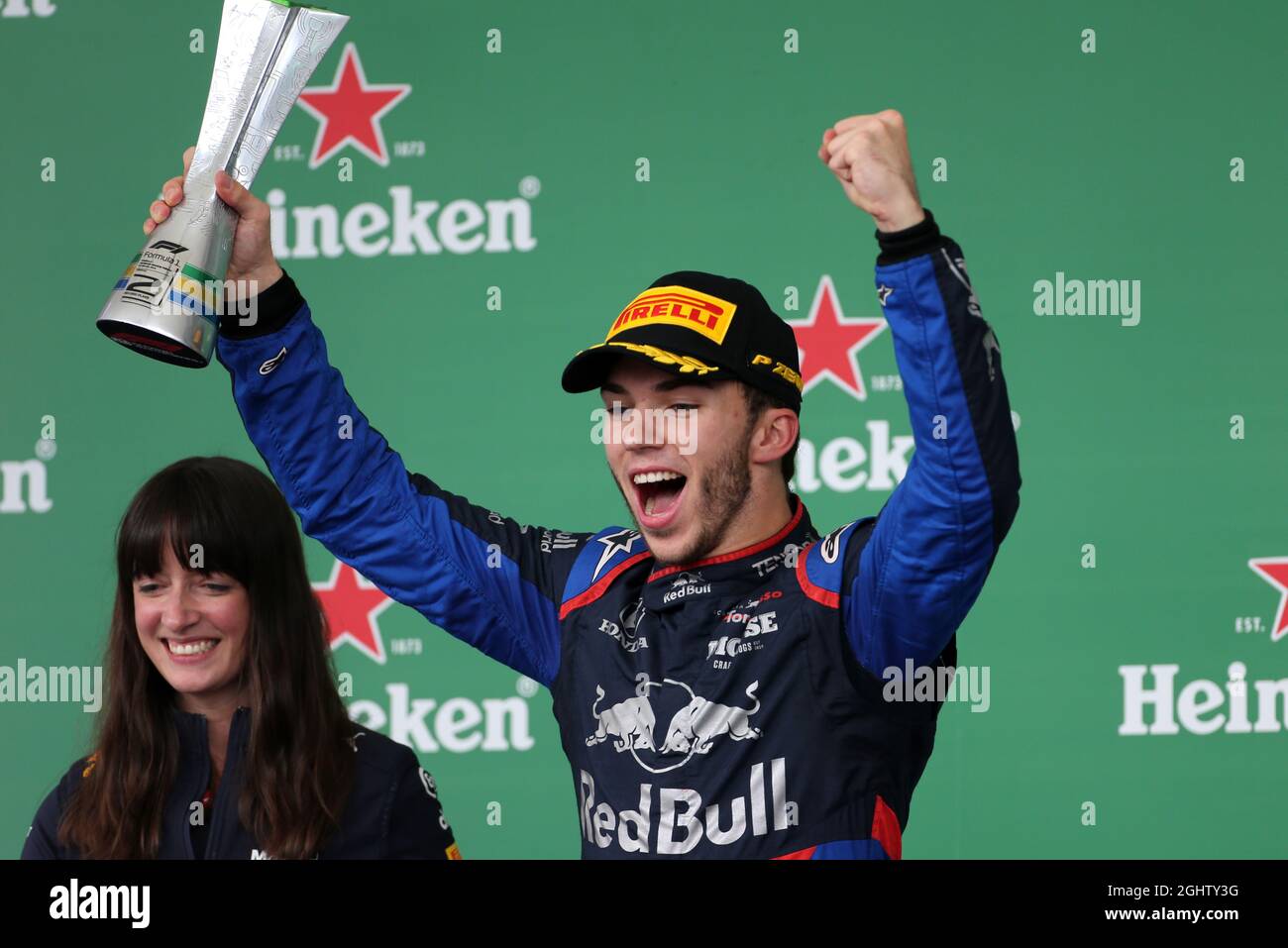 Pierre gasly brazil podium hi-res stock photography and images - Alamy