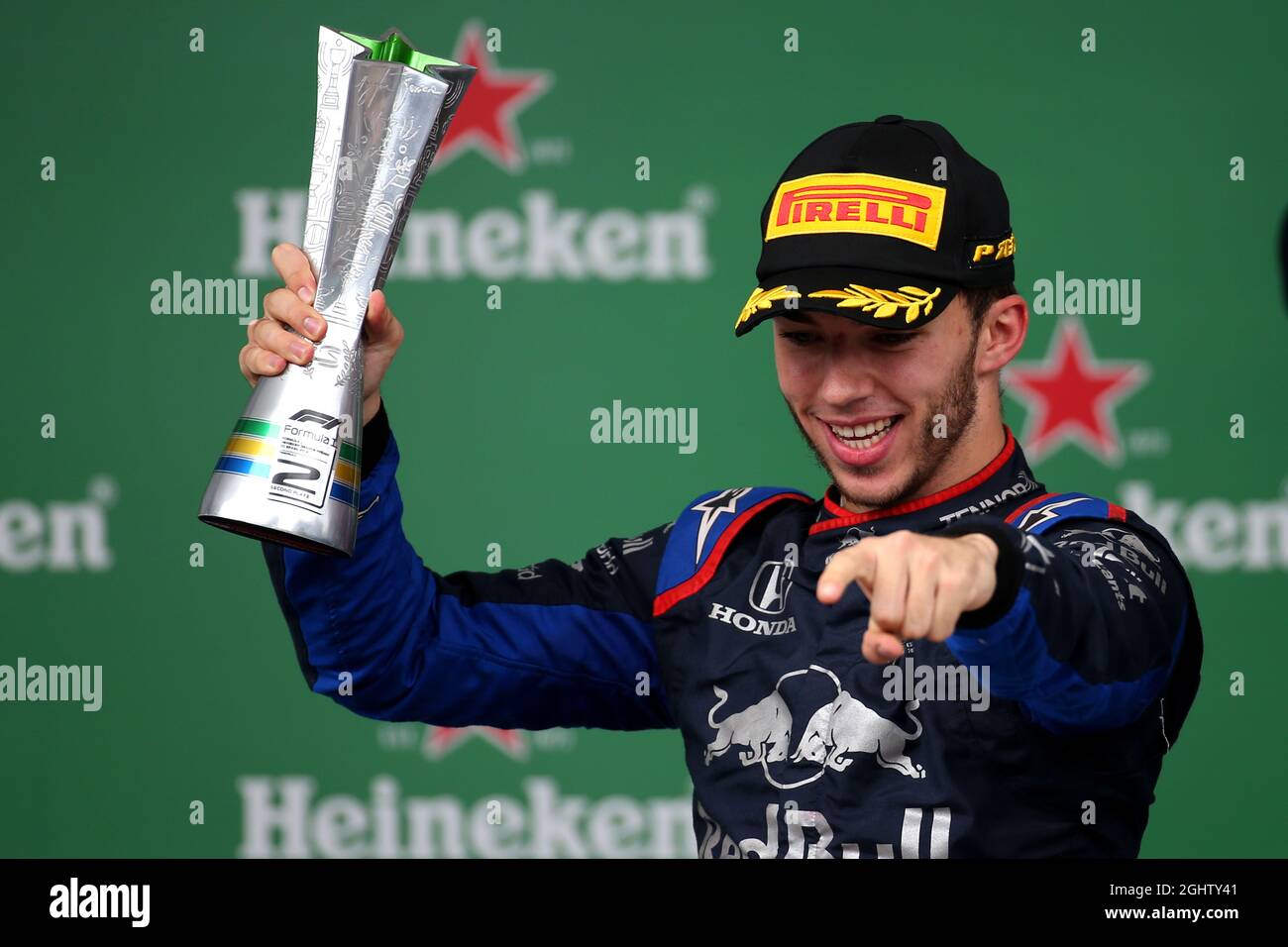 Pierre gasly brazil podium hi-res stock photography and images - Alamy