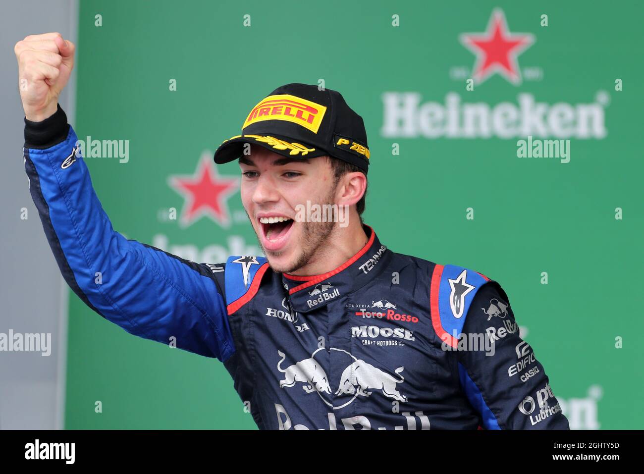 Pierre gasly brazil podium hi-res stock photography and images - Alamy