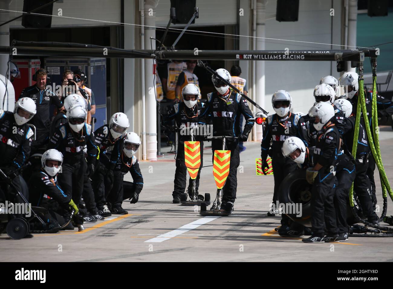 Williams Racing makes a pit stop. 17.11.2019. Formula 1 World ...